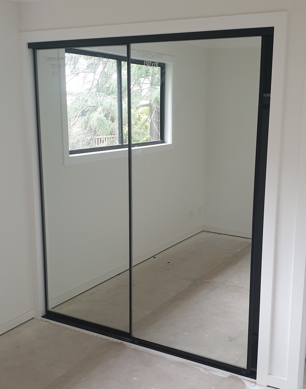 Framed Sliding Wardrobe Doors - Shower screens & Glass Splashbacks ...